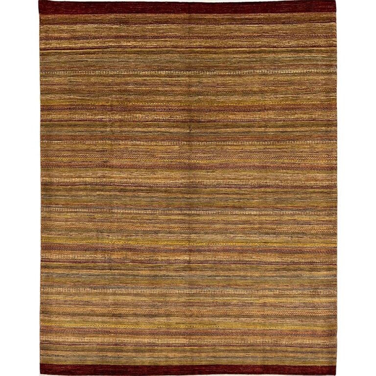 Handmade Natural Gray Scandinavian Wool Area Rug (8′ x 10′) | Yamil Craft