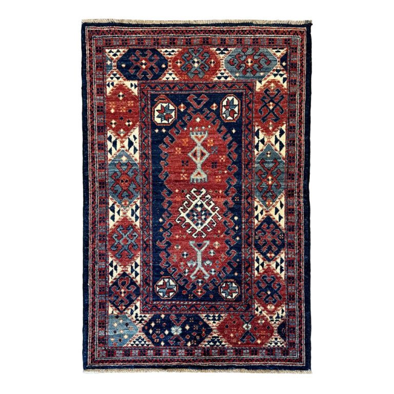 Handmade Afghan Khal Mohammadi Wool Rug (4’10” x 6’8″) | Yamil Craft