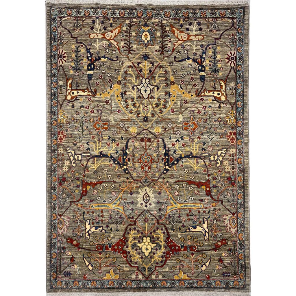 Handmade Sarapi Tribal Wool Area Rug (8′ x 10′) | Yamil Craft