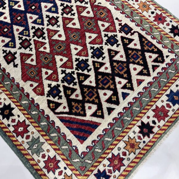 Handmade Tribal Wool Runner Rug (4’0” x 10’7”) | Yamil Craft