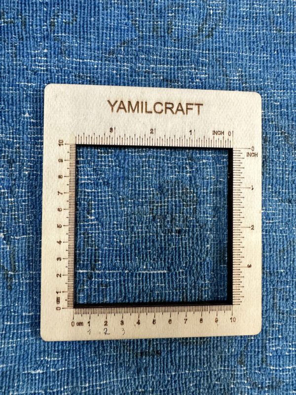 Handmade Blue Afghan Overdye Wool Area Rug (7’9″ X 10’1″) | Yamil Craft